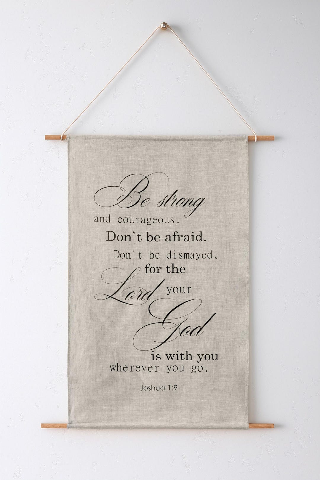 Linen Bible Verse Banner, Christian Wall Decor, Gift for Pastor - Etsy