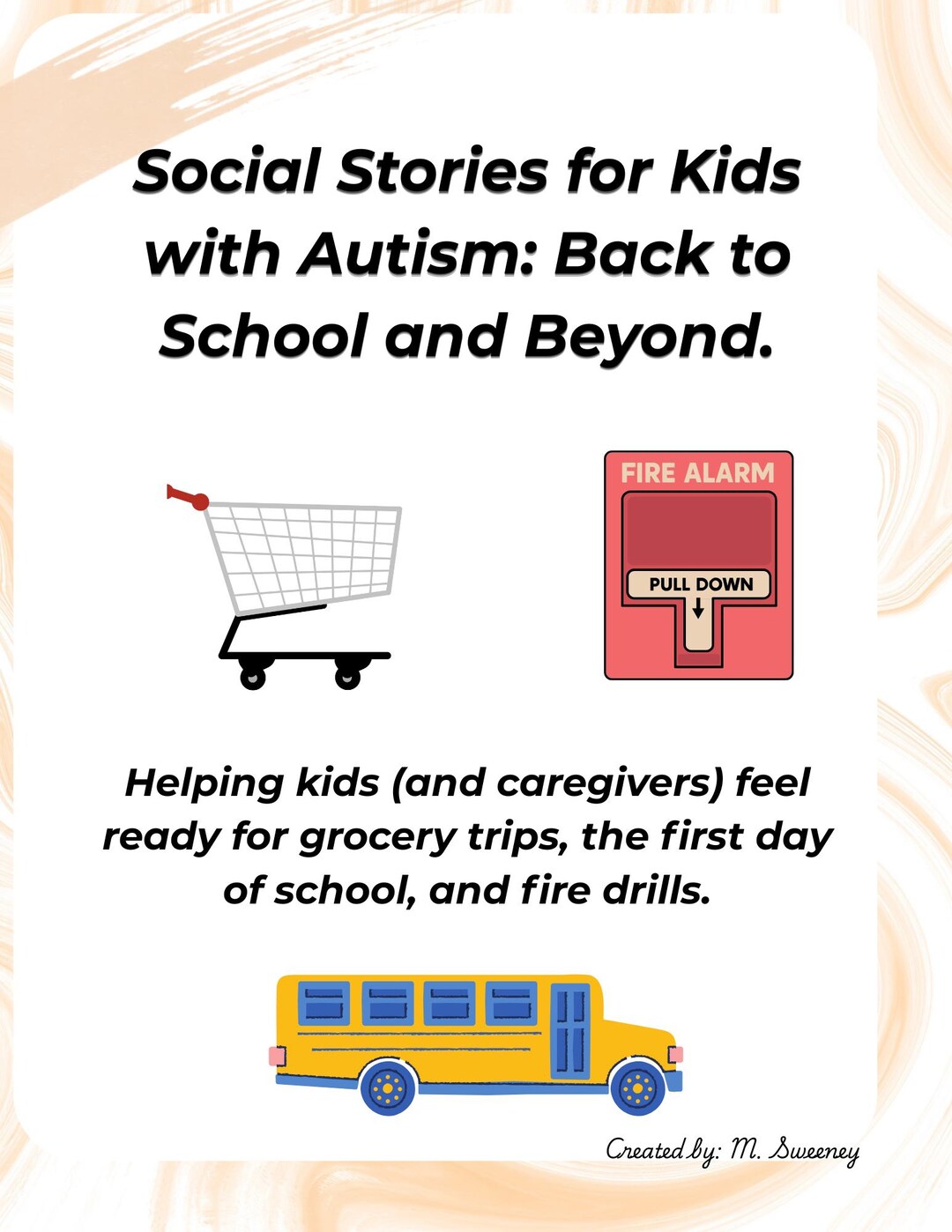 Social Stories for Autism| Back to School, Fire Drills & Grocery Store ...