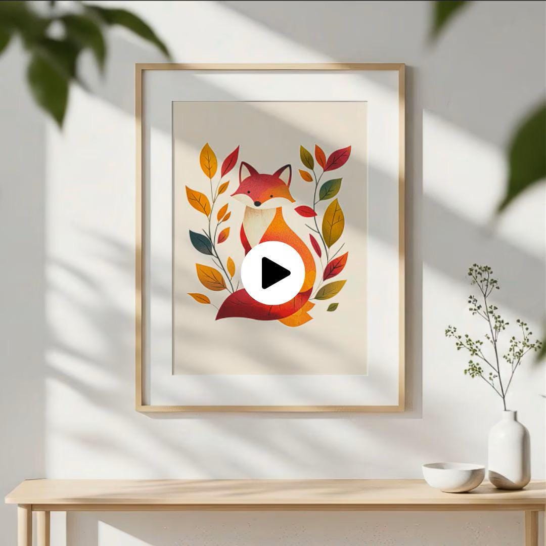 Animated Wall Art Mockup: Modern Frame Video (PSD & MP4) - Etsy
