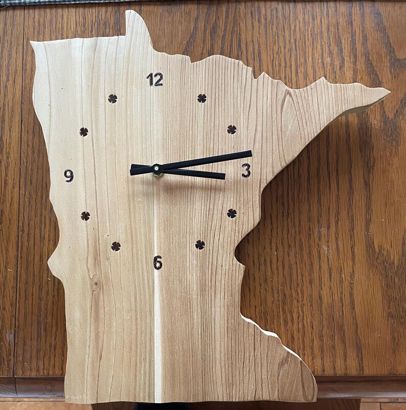 Rustic Minnesota Clock - Etsy