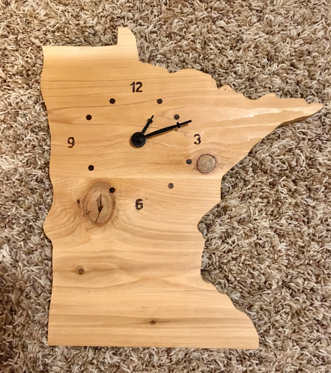 Rustic Minnesota Clock - Etsy