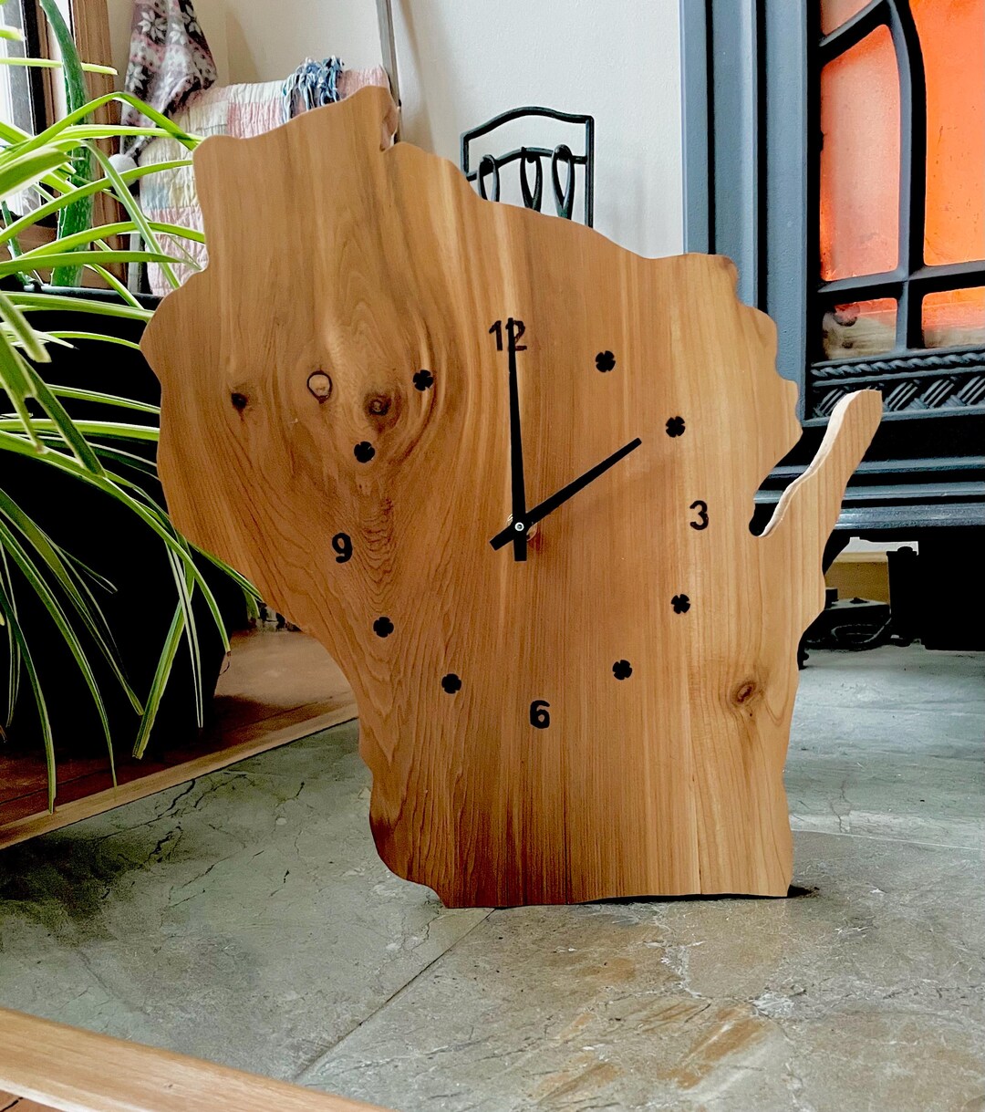 Rustic Wisconsin Clock - Etsy