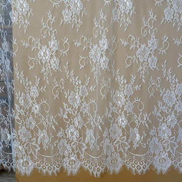 French Lace Fabric - Etsy