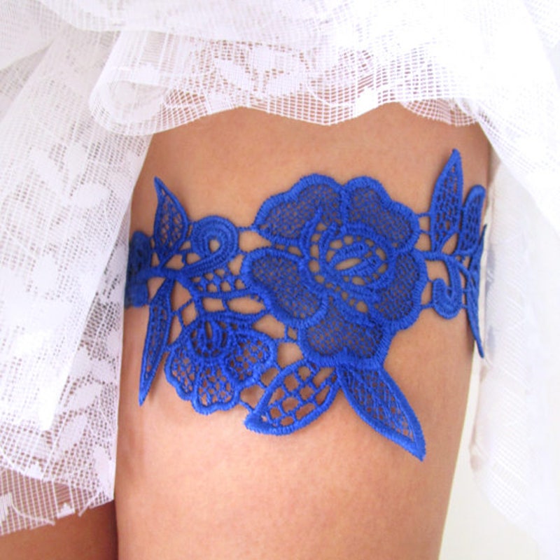 Royal Blue Garter - Etsy