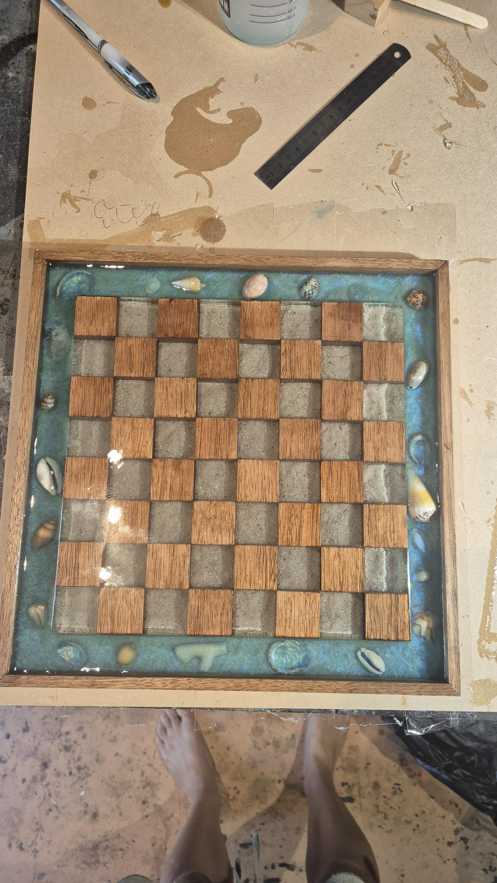 Chess Board Ocean Theme - Etsy