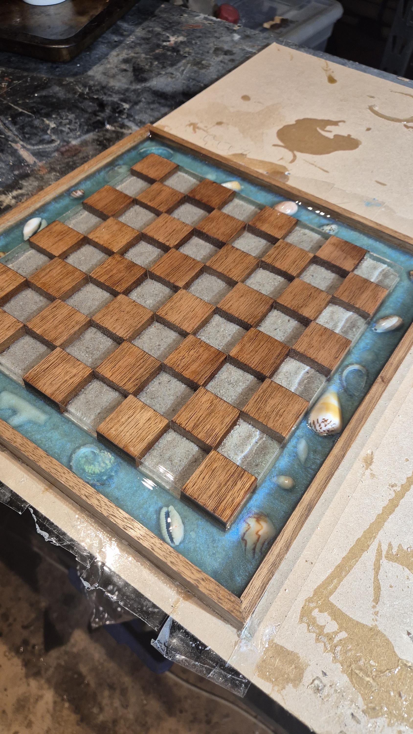 Chess Board Ocean Theme - Etsy