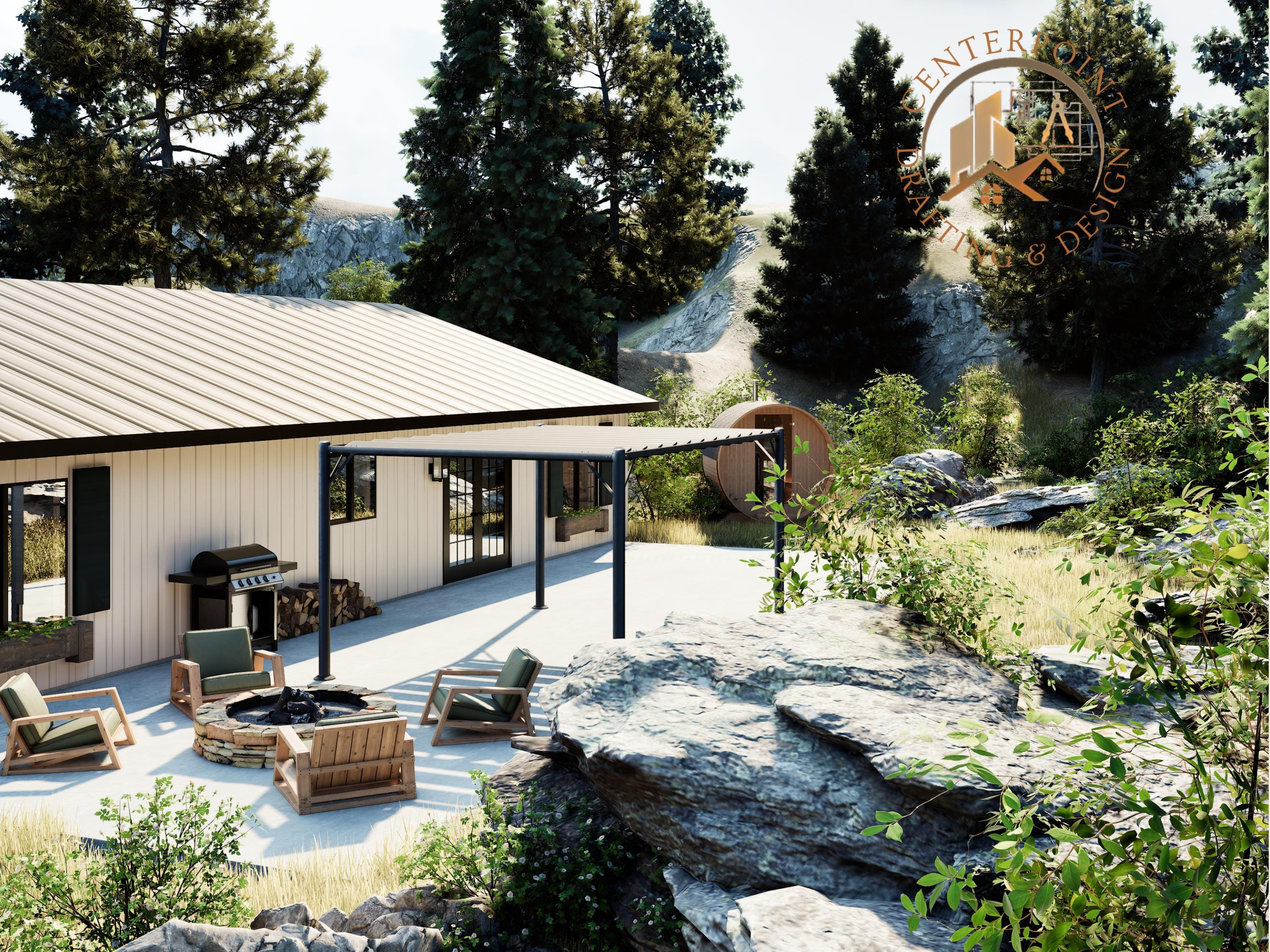 Mountain Ranch Home Plan | 3 Bedroom 2 Bath | Open Concept Layout ...