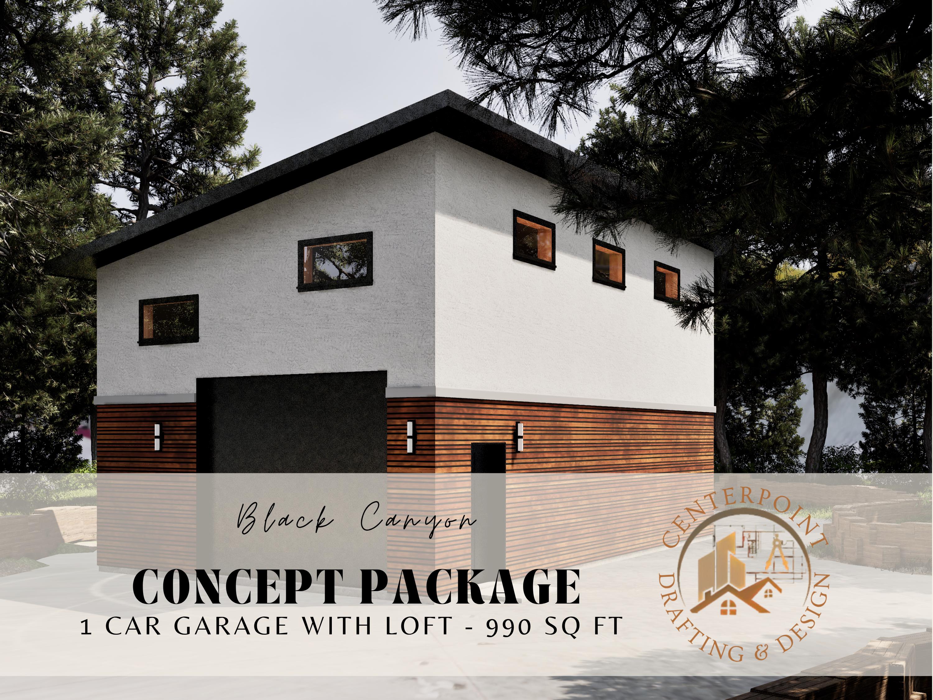 1 Car Garage With Loft Garage Plans With Loft | Extra Space Above