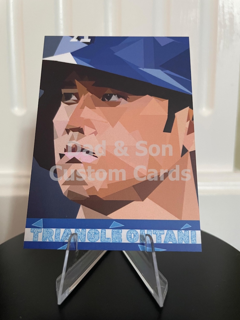 Shohei Ohtani Baseball Card - Custom Made Using Nothing but Triangles ...