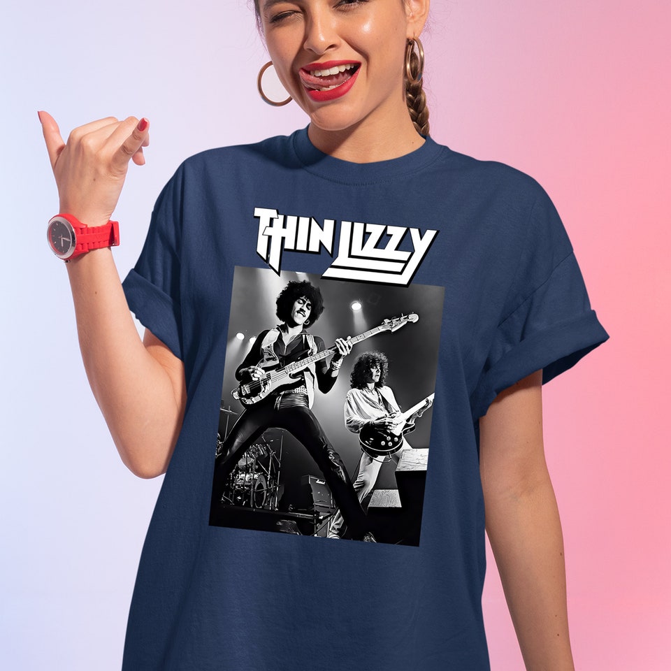 Thin Lizzy T-Shirt ,THIN LIZZY Vintage T-Shirt, Retro Thin Lizzy T ...
