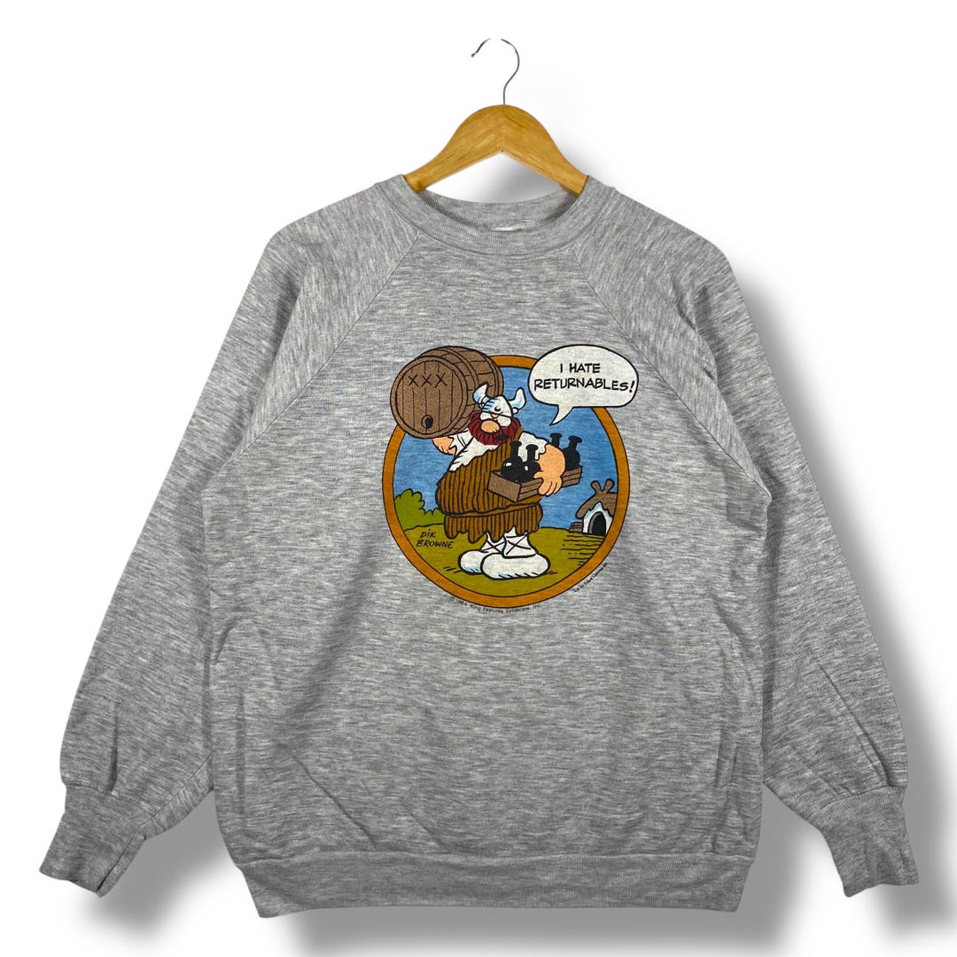 Vintage 80's HAGAR THE HORRIBLE Cartoon Graphic Sweatshirt - Etsy