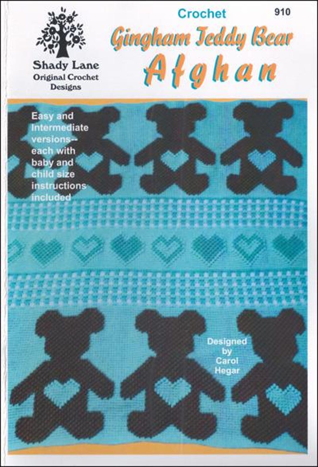 Gingham Teddy Bear Afghan Crochet Pattern - Etsy
