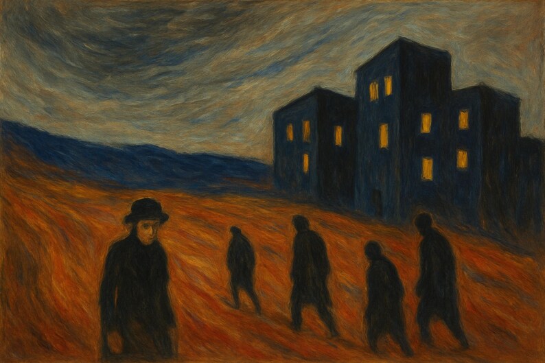 Alone by Kirk Thompson – Edvard Munch Inspired Expressionist Canvas ...