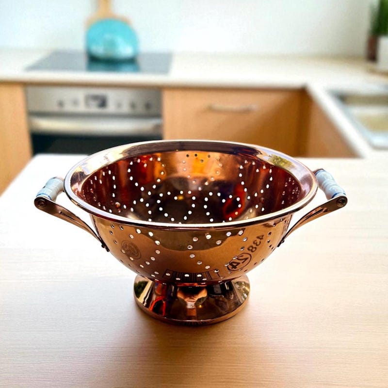 Copper Colander - Etsy
