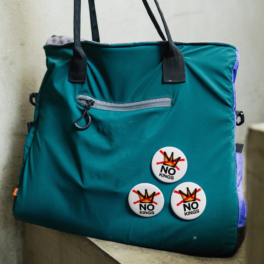 No Kings Pin Button, No Kings Protest Rally Button, Political Gifts ...