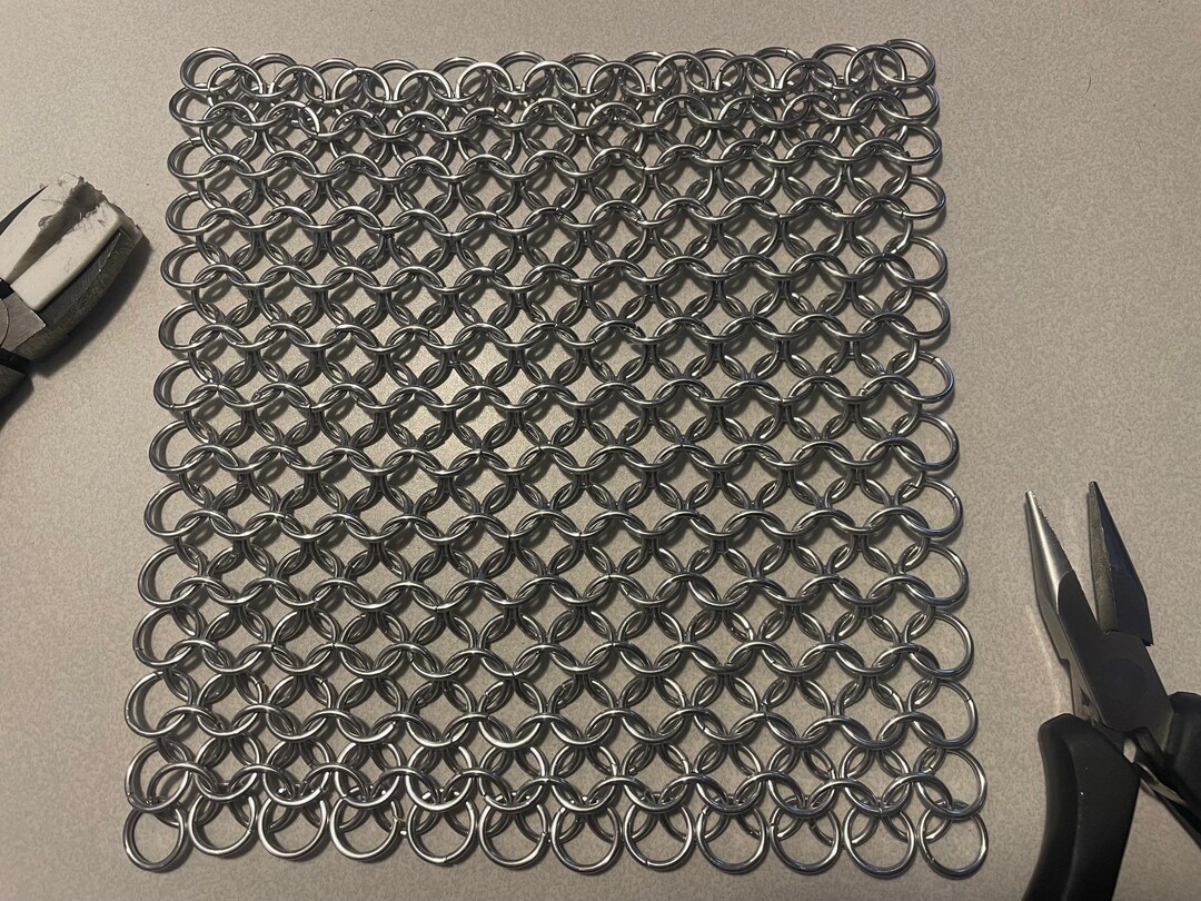6"x 6" Anodized Aluminum Chainmail Square Sheet - Etsy