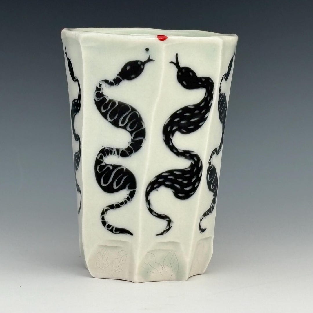 Black Snakes Seeking Cup - Etsy