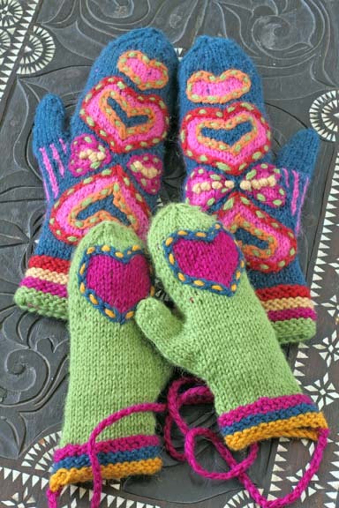Heart to Heart Two Patterns for Mittens PDF Download Pattern Two Great ...