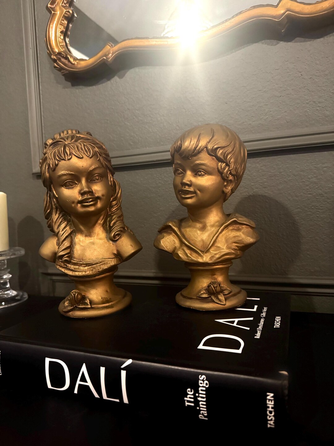 Vintage Boy & Girl Universal Statuary Busts – Classic Plaster Figurines ...