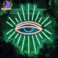 Magic Eye Neon Sign, Evil Eye LED Sign, Eye of God Neon Light, Eye of ...