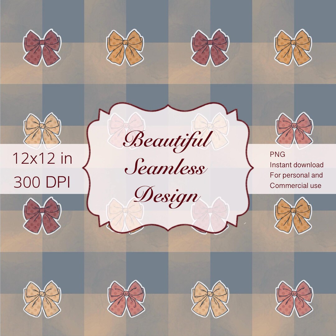 Seamless Bows Design - Etsy