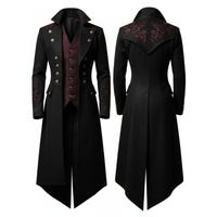 Black Velvet Robe, Vampire Goth Costume, Elegant Overdress - Etsy