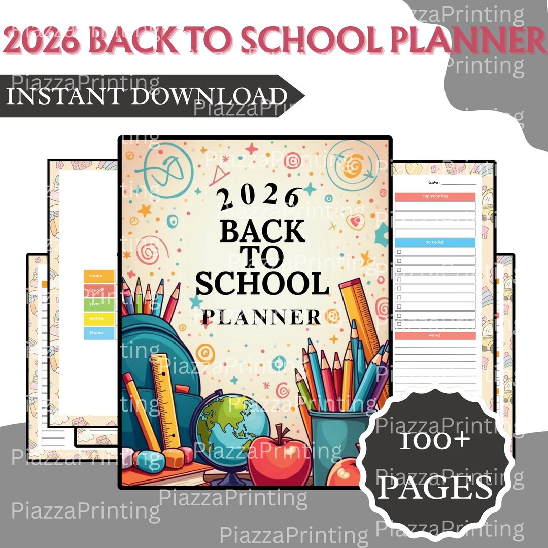 Editable 2026 Back to School Planner, Printable Meet the Teacher ...