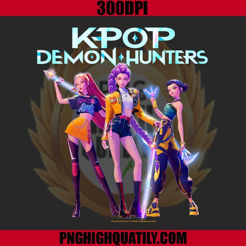 Kpop Demon Hunters Png, Huntrx Heroic Poses Group Shot Png, Jinu Manga ...