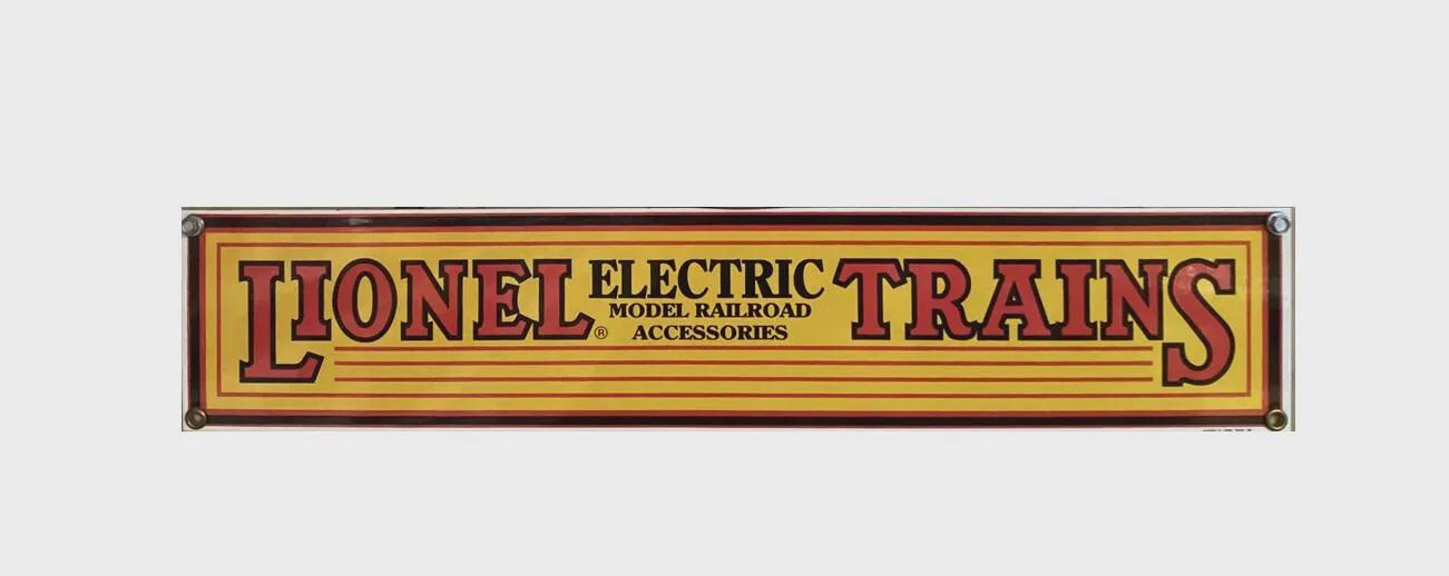 Lionel Electric Trains Railroad Sign | 17"x3.5" Steel Sign | Made in ...