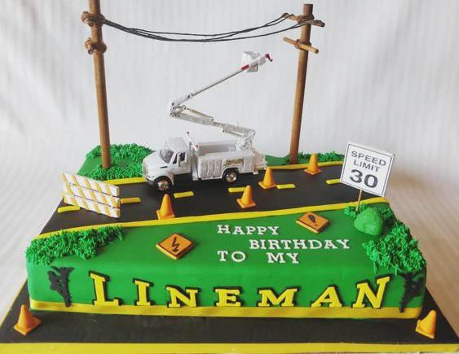 Lineman Party Decorations- Set of TWO Power Poles - 18 Inches Tall - Etsy