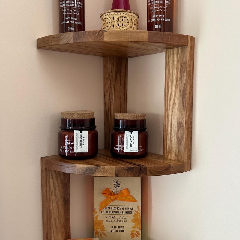 Floating Corner Shelf - Etsy
