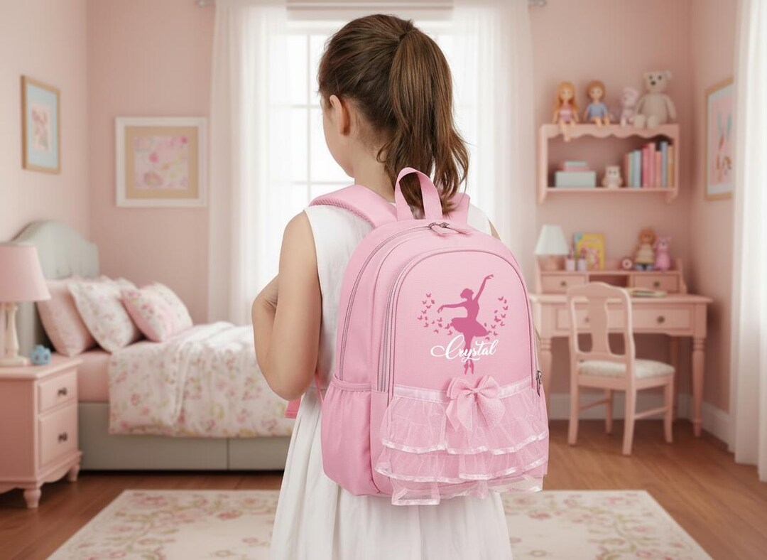 Custom Ballet Dance Backpacks,dancing Backpack With Lace Trim,dance ...
