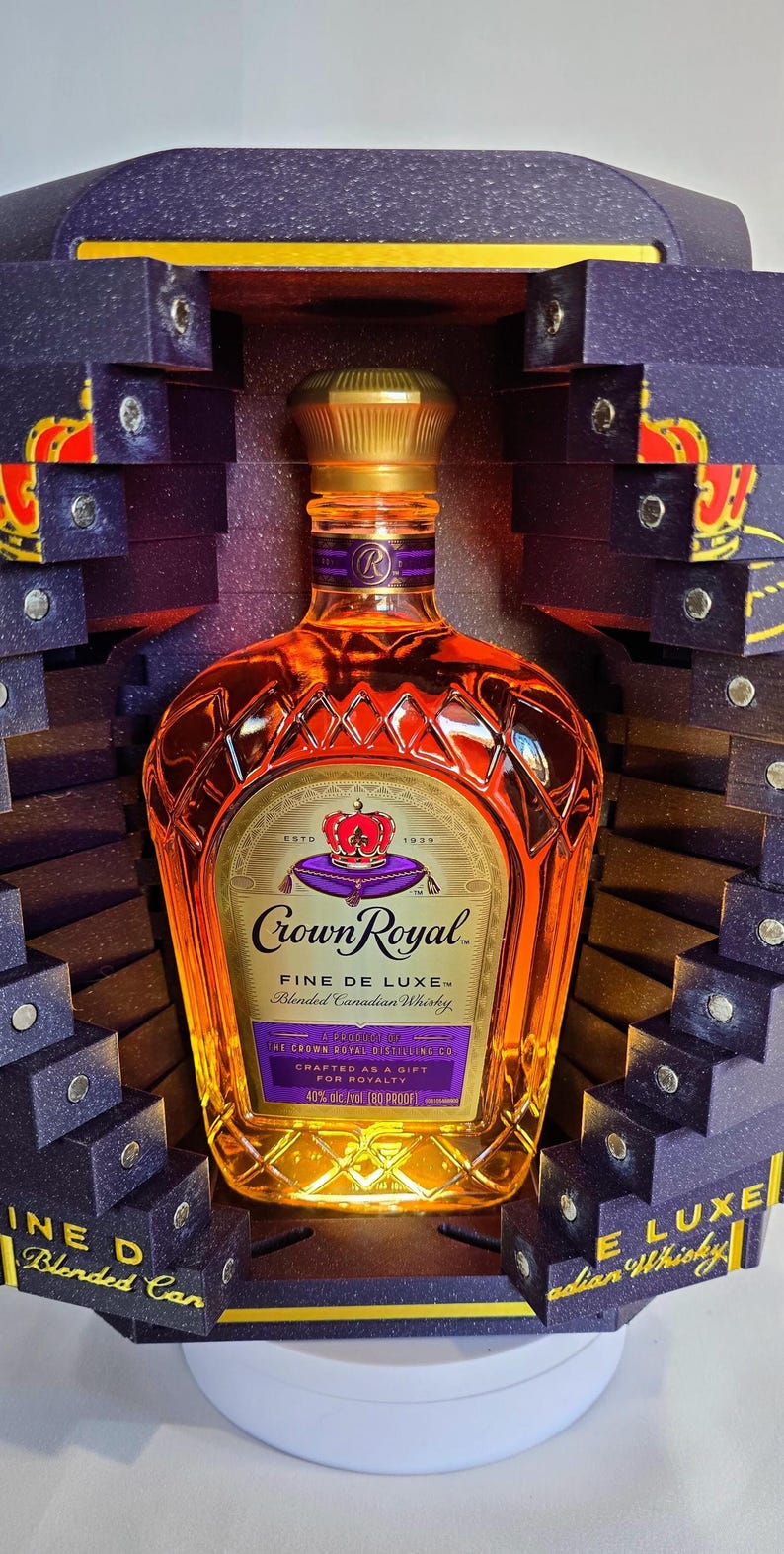 Crown Royal Display Case: 3D Printed LED Lighted Bar Decor - Etsy