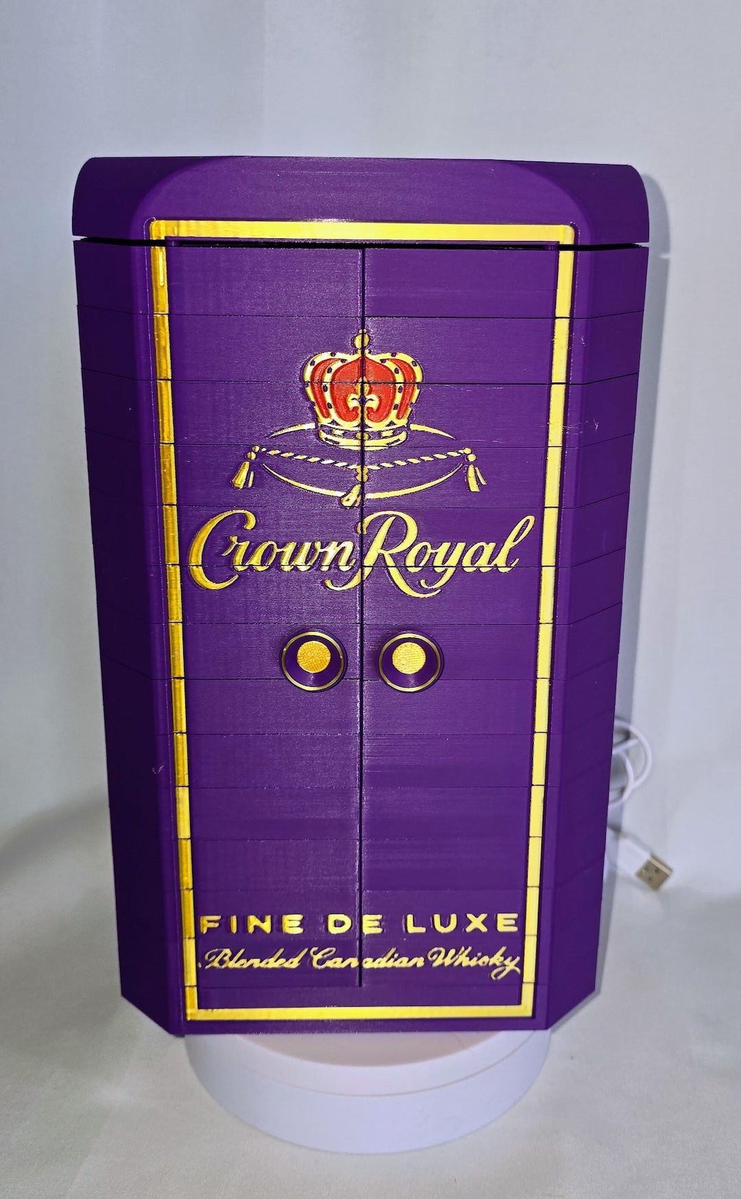 Crown Royal Display Case: 3D Printed LED Lighted Bar Decor - Etsy
