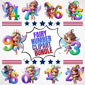 Grass Fairy Alphabet Clipart Bundle: Preschool Letters & Numbers - Etsy