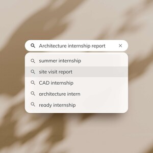 Architecture Internship Report Template: Editable Academic Project (PDF ...