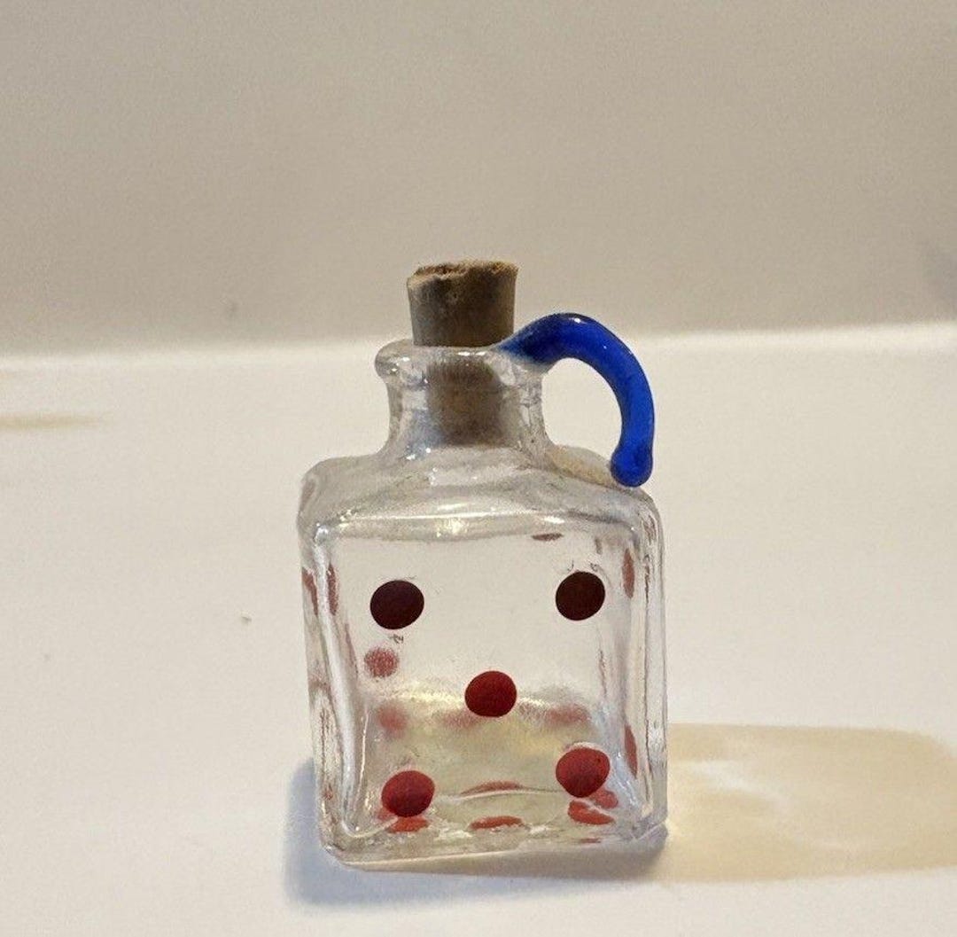 Die Dice Perfume Glass Bottle Very Rare With Blue Handle, Cork, MINT ...