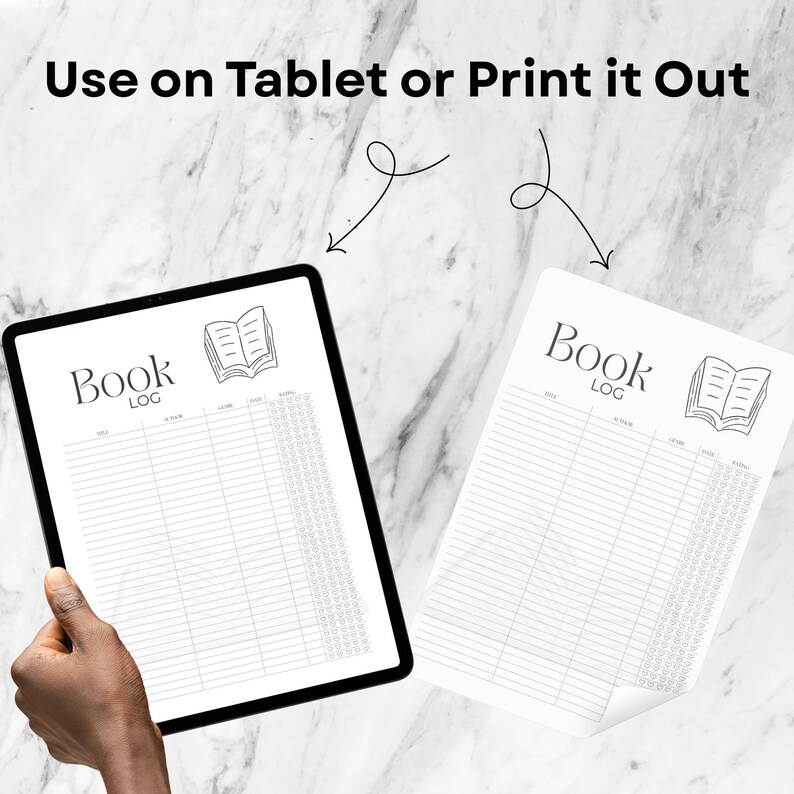 Printable Book Log, Reading Tracker PDF, Printable Reading Tracker ...