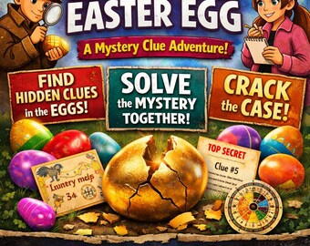 The Case of the Cracked Easter Egg Mystery Game – Printable Clue ...