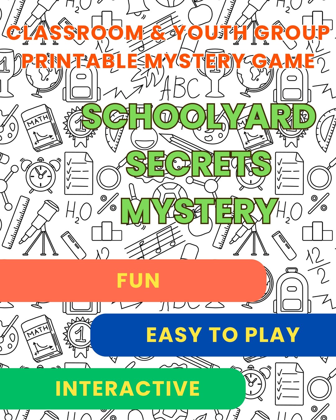 Printable Kids Mystery Game: Schoolyard Whodunnit - Classroom or ...