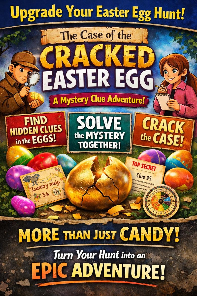 The Case of the Cracked Easter Egg Mystery Game – Printable Clue ...
