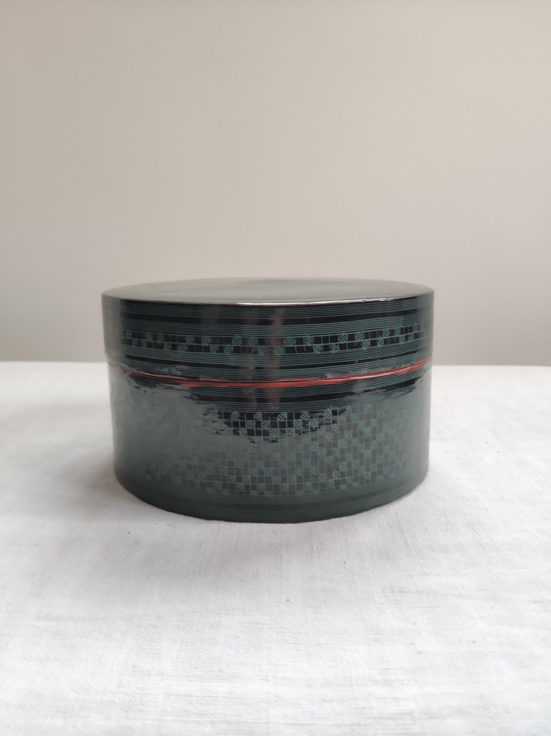 Burmese Lacquerware Kunit With Za-yun Checkerboard Dark Green - Etsy