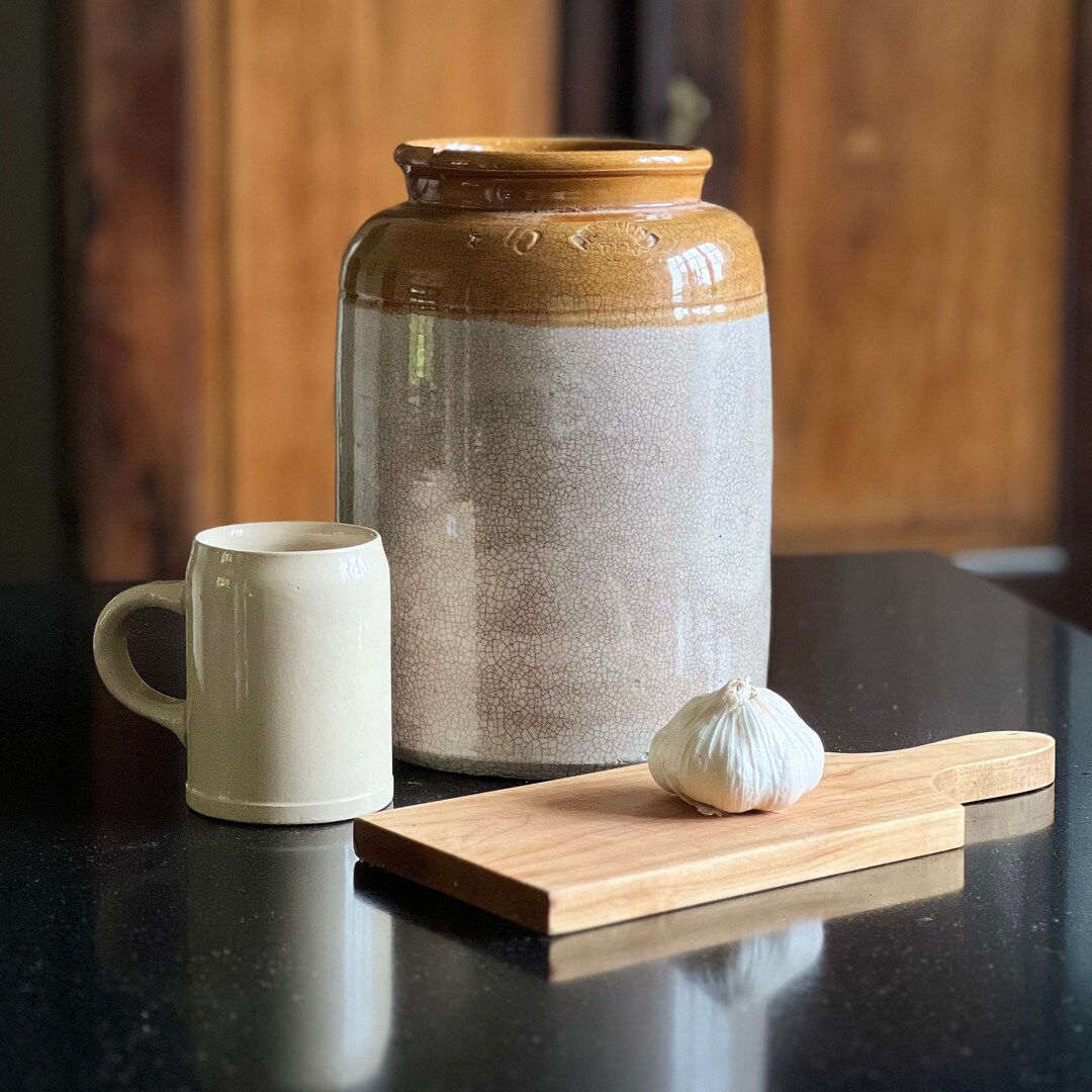 Large Pottery Pickle Jar Antique - Etsy