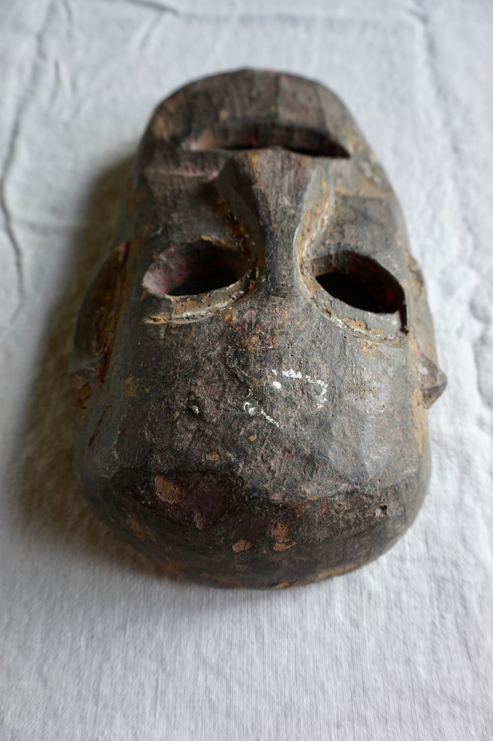 Wooden Mask Human Mask Ceremonial Folk Art Hand Carved Antique | Etsy