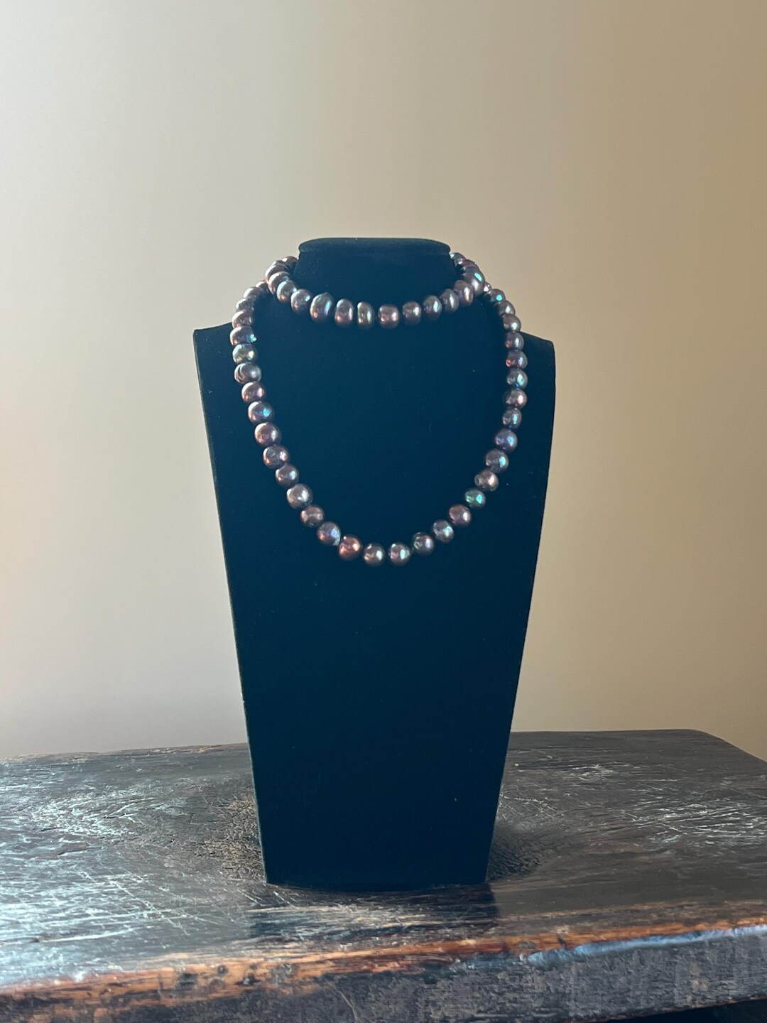 Freshwater Strand of Black Pearls - Etsy