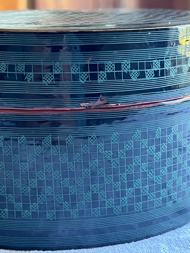 Burmese Lacquerware Kunit With Za-yun Checkerboard Dark Green - Etsy