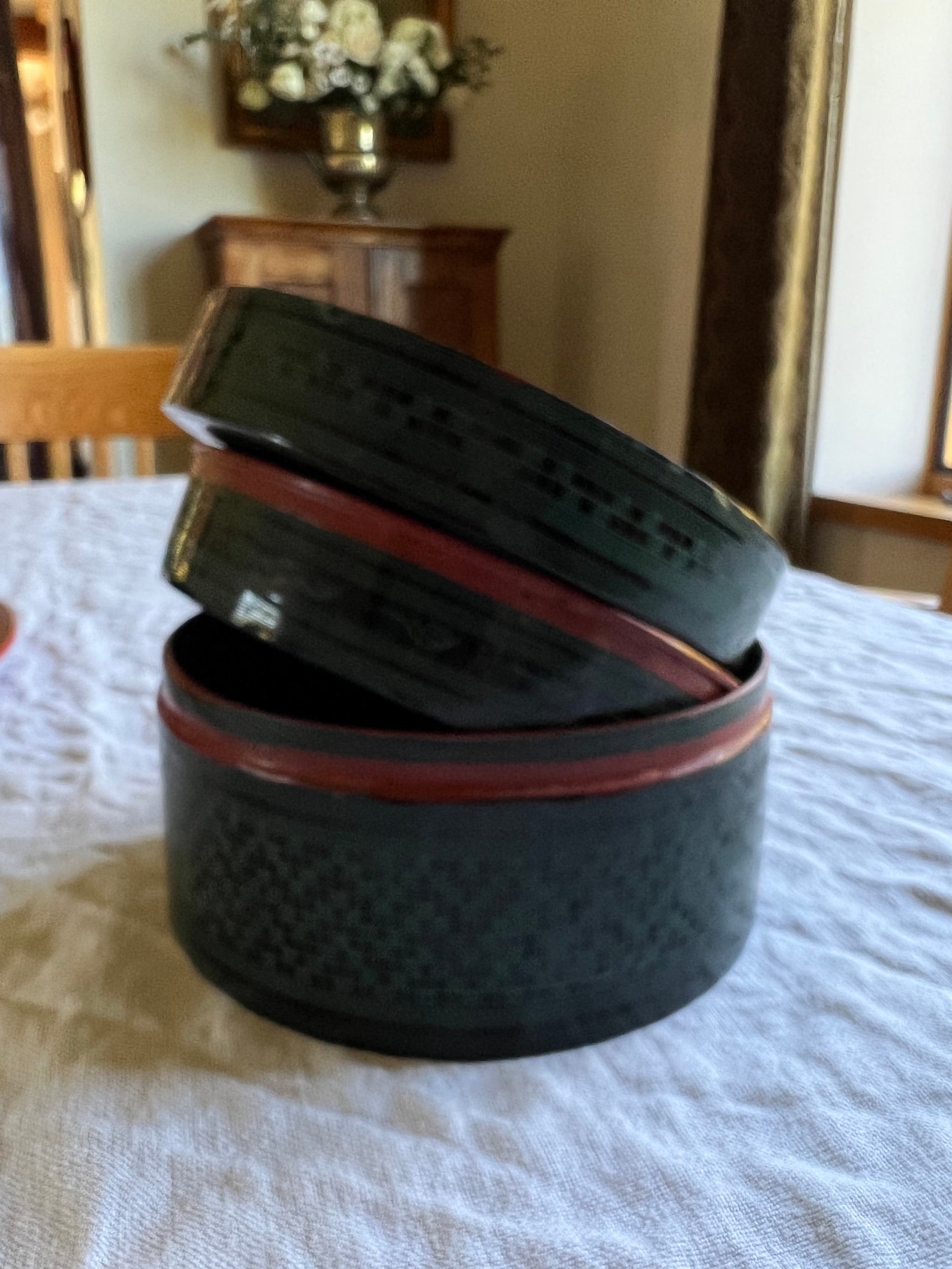 Burmese Lacquerware Kunit With Za-yun Checkerboard Dark Green - Etsy