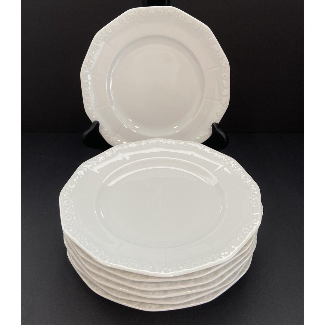 Rosenthal Maria White Salad Plates 7 3/4 in Set of 7 - Etsy