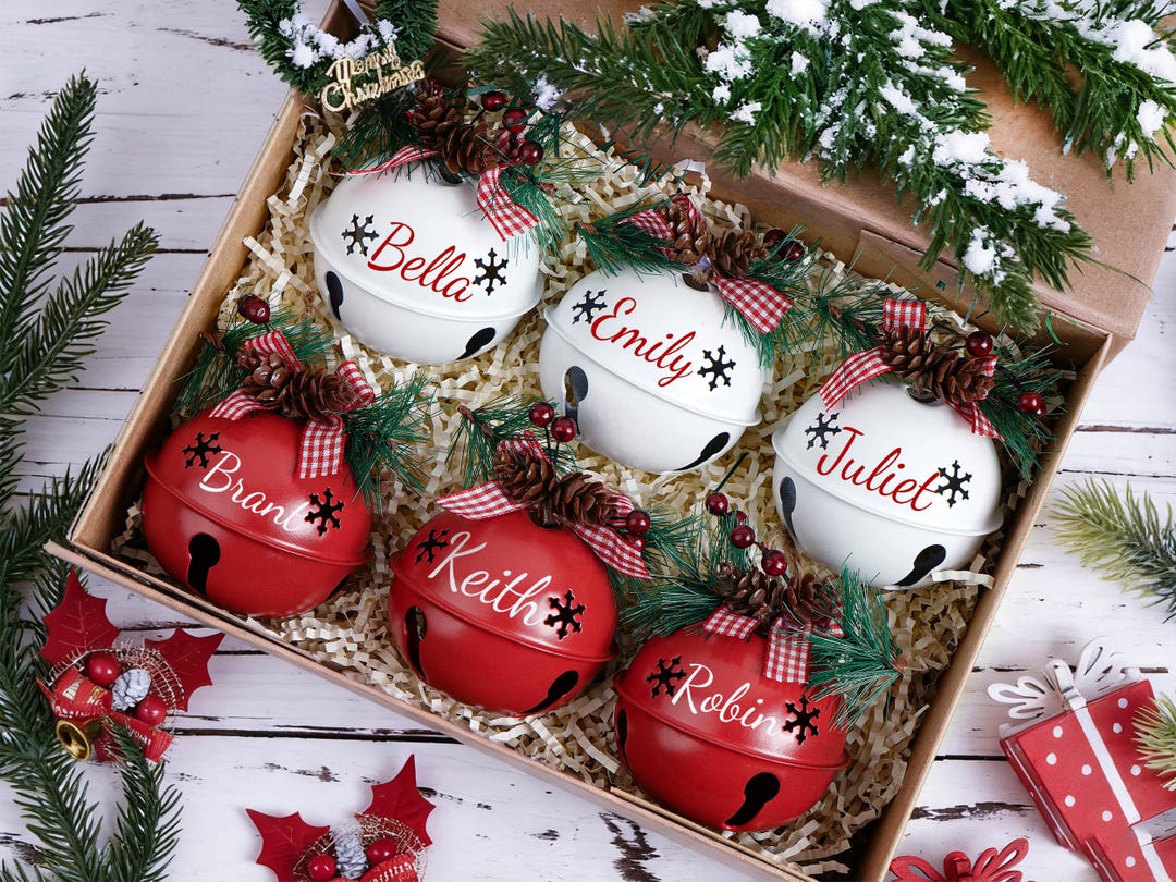 Personalized Christmas Tree Ornament,custom 2025 Jingle Bell,christmas ...