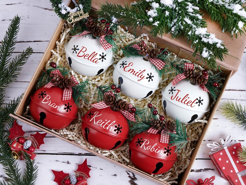 Personalized Christmas Tree Ornament,custom 2025 Jingle Bell,christmas ...